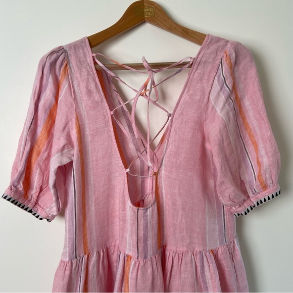 Lemlem | Dresses | Lemlem X Hm Pink Airy Linen Dress | Poshmark